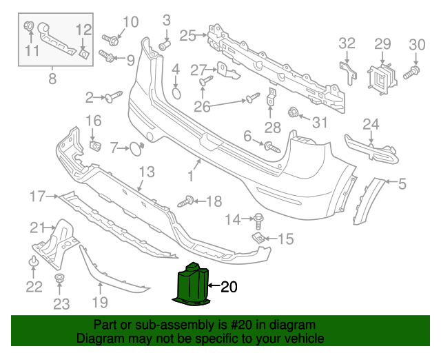 86696-G5001 - Under Cover 2017-2019 Kia Niro | Kia.Parts Store