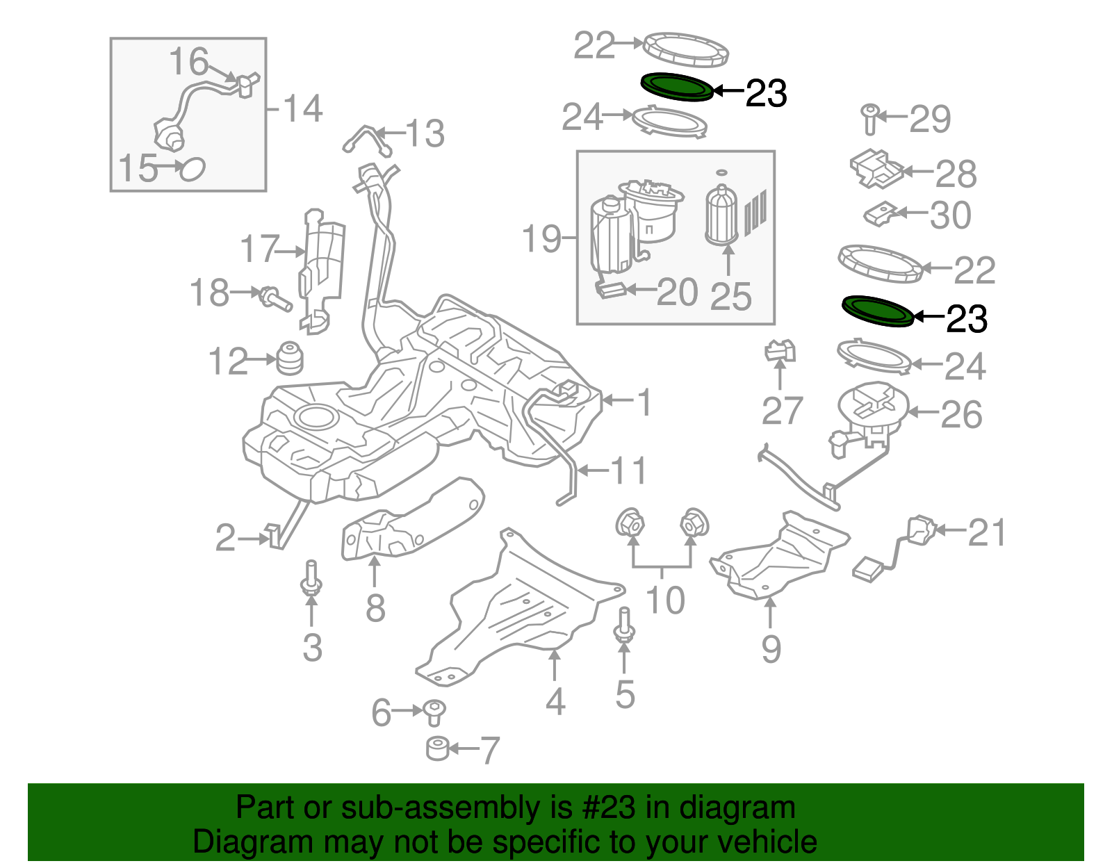 2005-2025 Audi Fuel Pump Gasket WHT-005-184 | OEM Parts Online