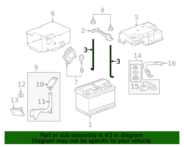 31513-T2A-A00 - Battery Bolt 2013-2024 Honda | Honda Parts Online