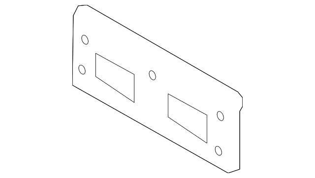 86519-B2510 - License Bracket 2017-2019 Kia Soul | Kia.Parts Store