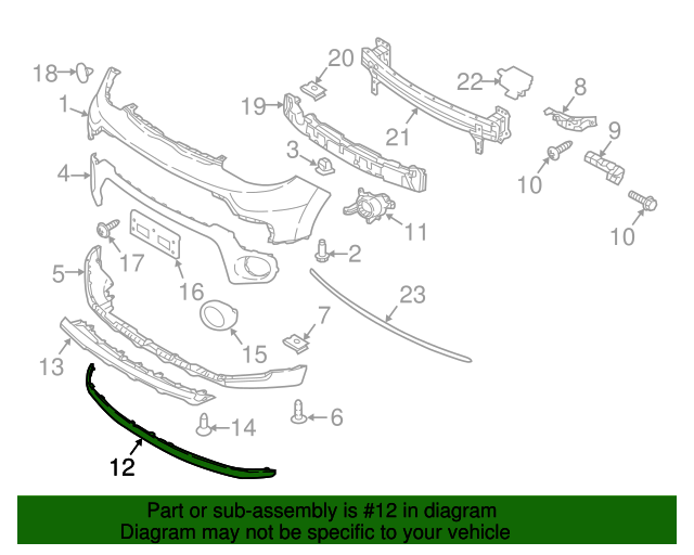 2017-2019 Kia Soul Valance 86525-B2500 | TascaParts.com