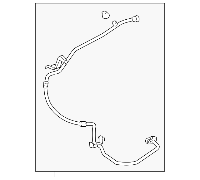 Genuine Toyota Suction Hose part# 88704-04040 for 2016-2021 Toyota ...