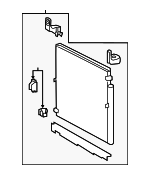 88460-04201 - A/C Condenser - 2016-2023 Toyota Tacoma | OEM Parts Quick