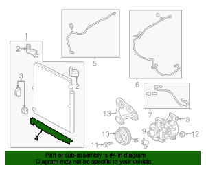 2016-2023 Toyota Tacoma Condenser Seal 88362-04020 | Toyota Parts Center