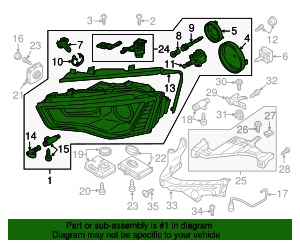 2012-2017 Audi Composite Headlamp 8T0-941-753-E | OEM Parts Online
