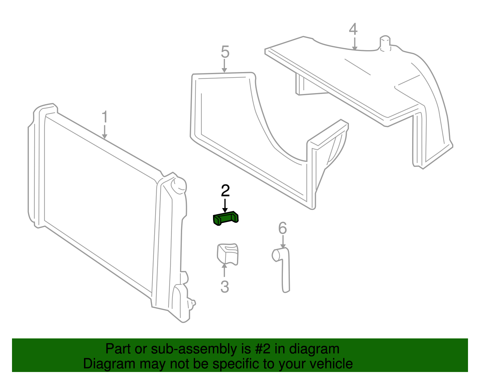 89019121 - Radiator Insulator 1999-2019 GM | GMPartsNow