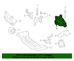 264-220-03-00 - Engine Mount Bracket 2017-2023 Mercedes-Benz ...