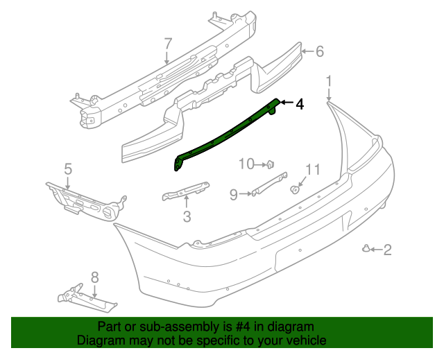 2002-2007 Subaru Impreza OEM NEW 02-2007 Subaru Impreza Outback Rear ...