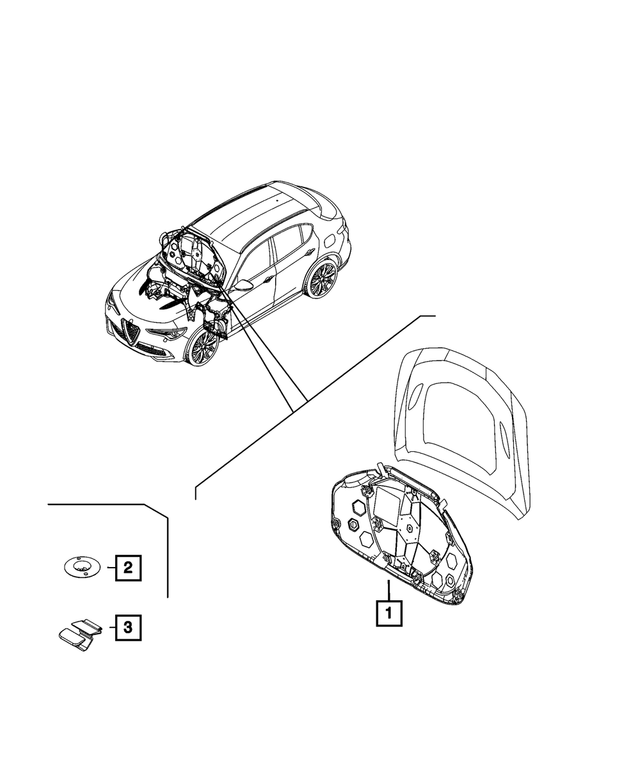 2012-2024 Mopar Hood Clip 68073364AA | MyMoparParts