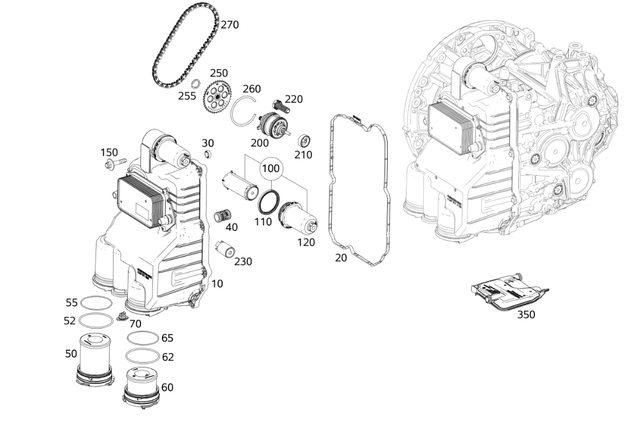 2019-2021 Mercedes-Benz Oil Pump 247-370-41-00 | Mercedes-Benz Parts