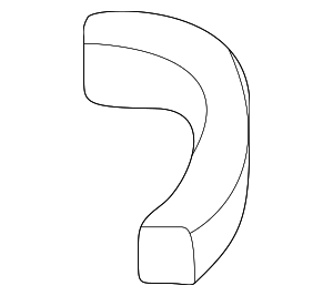 73125-SYY-000 - Rubber A Front Windshield Dam - 2011-2017 Honda ...