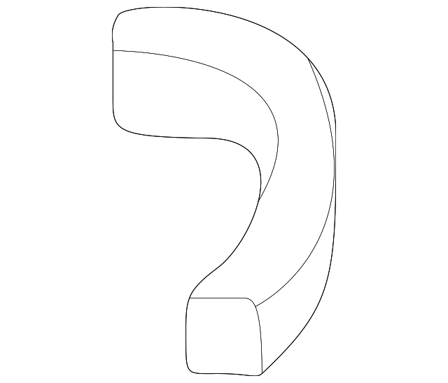 73125-SYY-000 - Rubber A Front Windshield Dam - 2011-2017 Honda ...