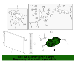 (Replaces 84338709) Compressor Kit 86792435 GM | GMPartsDirect.com