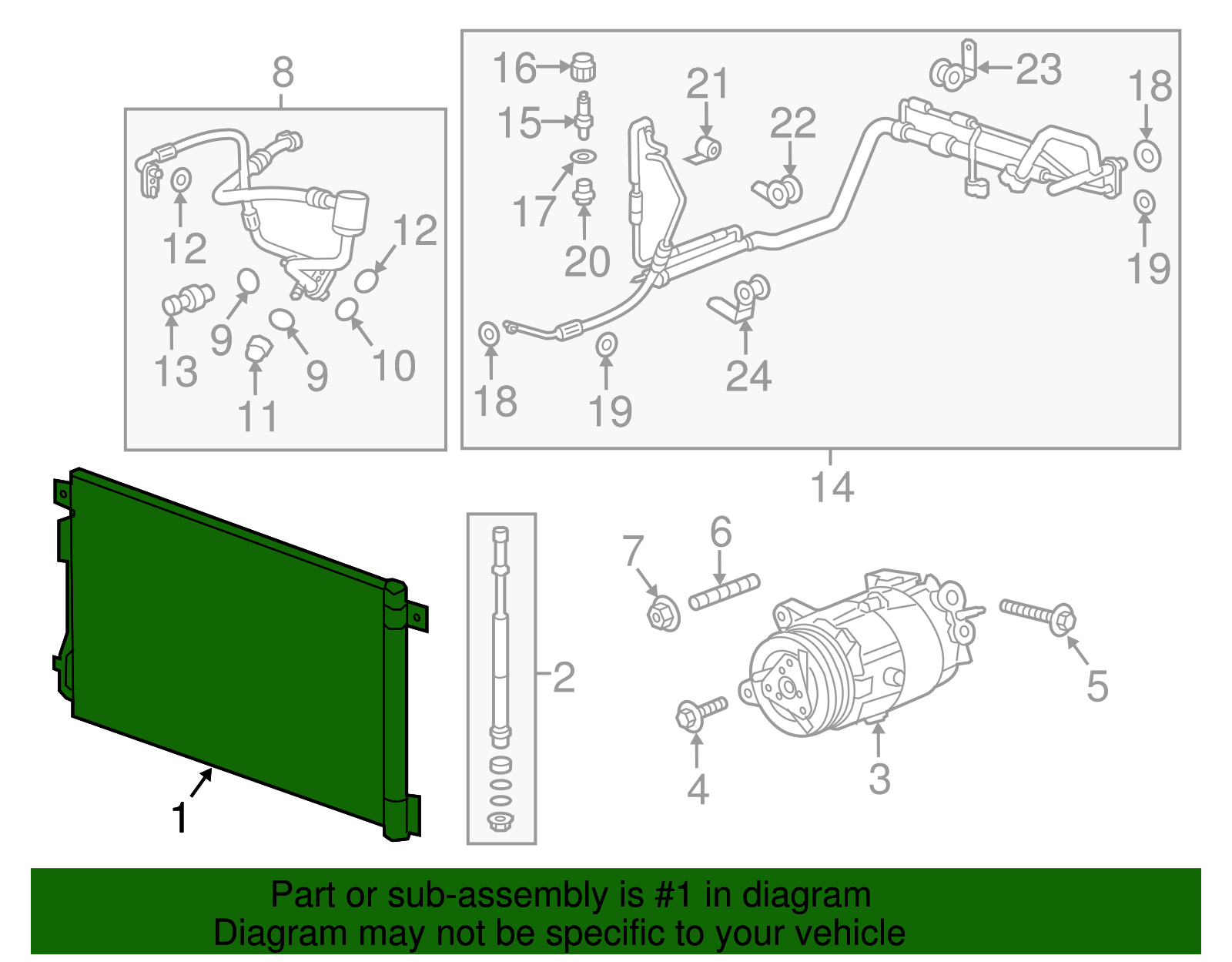 2013-2017 GM Air Conditioning Condenser 23479280 GM | GMPartsDirect.com
