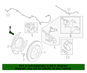 W718680-S439 - Caliper Support Bolt 2018-2025 Ford F-150 | Ford Parts ...