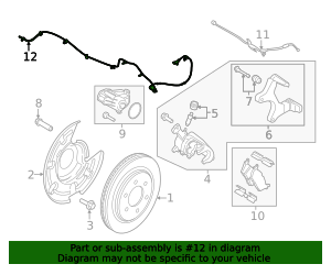 2021-2023 Ford F-150 ABS Sensor ML3Z-15K857-C | QuirkParts