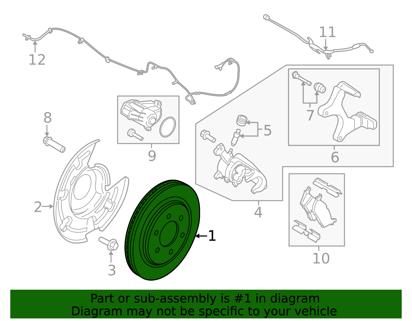BRRF-432 - High-Quality Rotor Assembly - Brake for 2021-2025 Ford ...