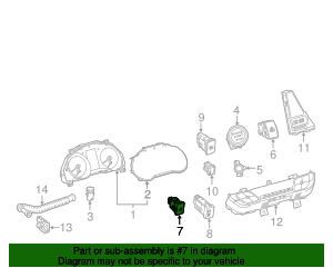 2018-2021 Toyota C-HR Fuel Door Switch 84841-F4010 | OEM Parts Online