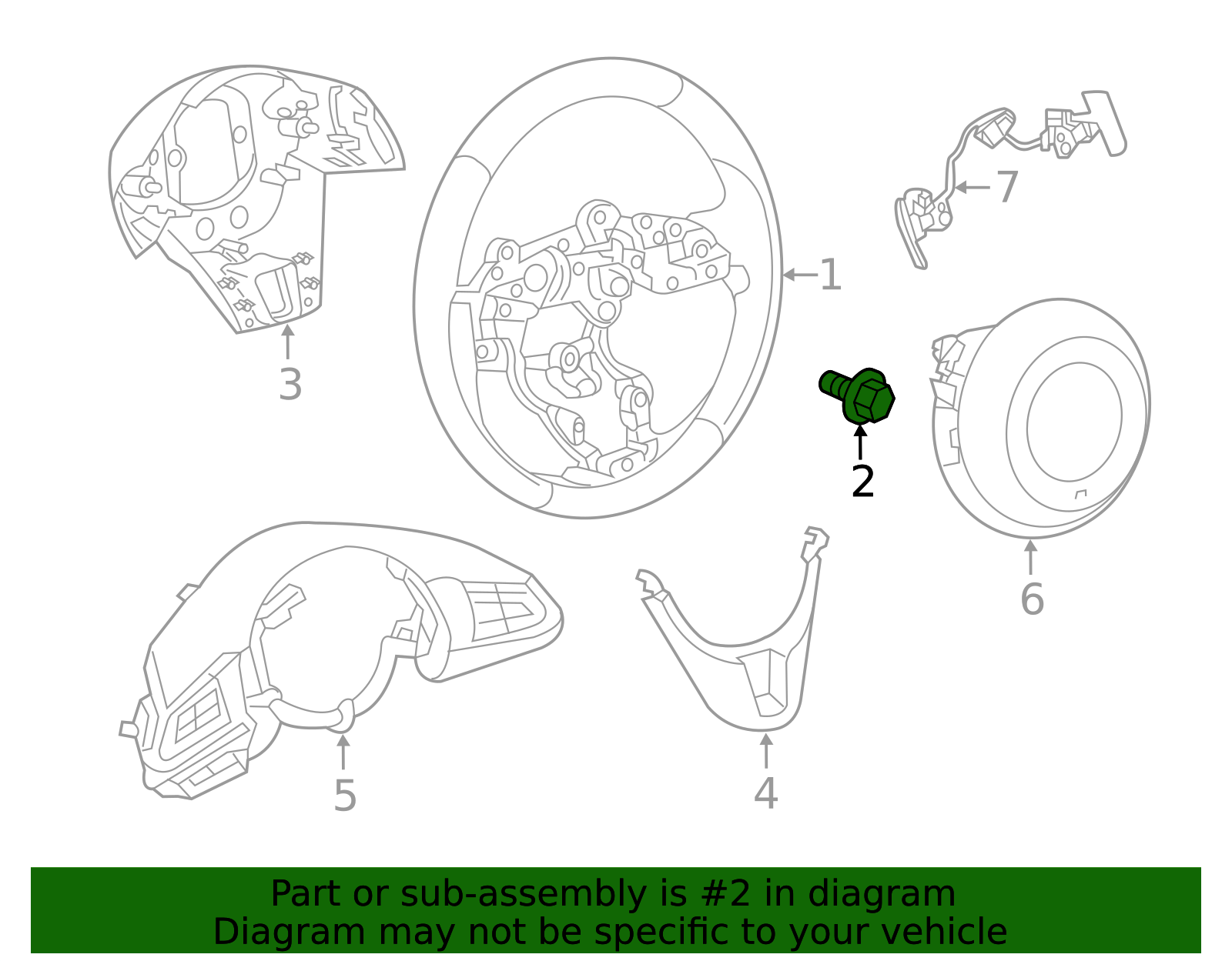 9YA0-11-003A - Steering Wheel Bolt - 2006-2020 Mazda | Mazda Parts Factor