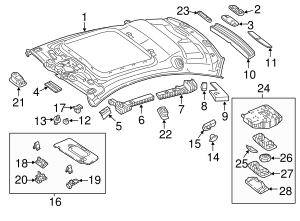 238-690-30-00-9H93 - Headliner 2019-2020 Mercedes-Benz | Mercedes-Benz ...