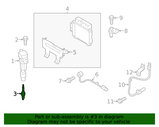 Genuine OEM Spark Plug Part# 18849-08080 Fits 2015-2021 Hyundai: Up To ...