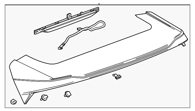 2021-2023 Chevrolet Trailblazer Spoiler 42853324 GM | GMPartsDirect.com