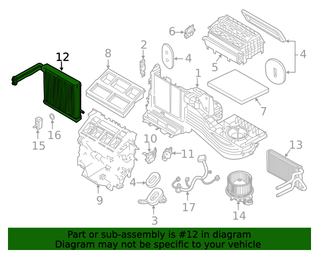 L1MZ-19860-BC - Evaporator Core - 2020-2021 Ford | Lasco Auto Parts