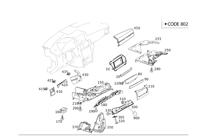 204-680-88-07 - Cover 2010-2015 Mercedes-Benz | Mercedes-Benz USA Parts