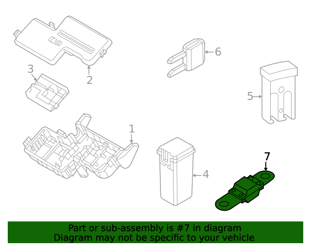 2013-2023 Land Rover Maxi Fuse LR080539 | OEM Euro Parts