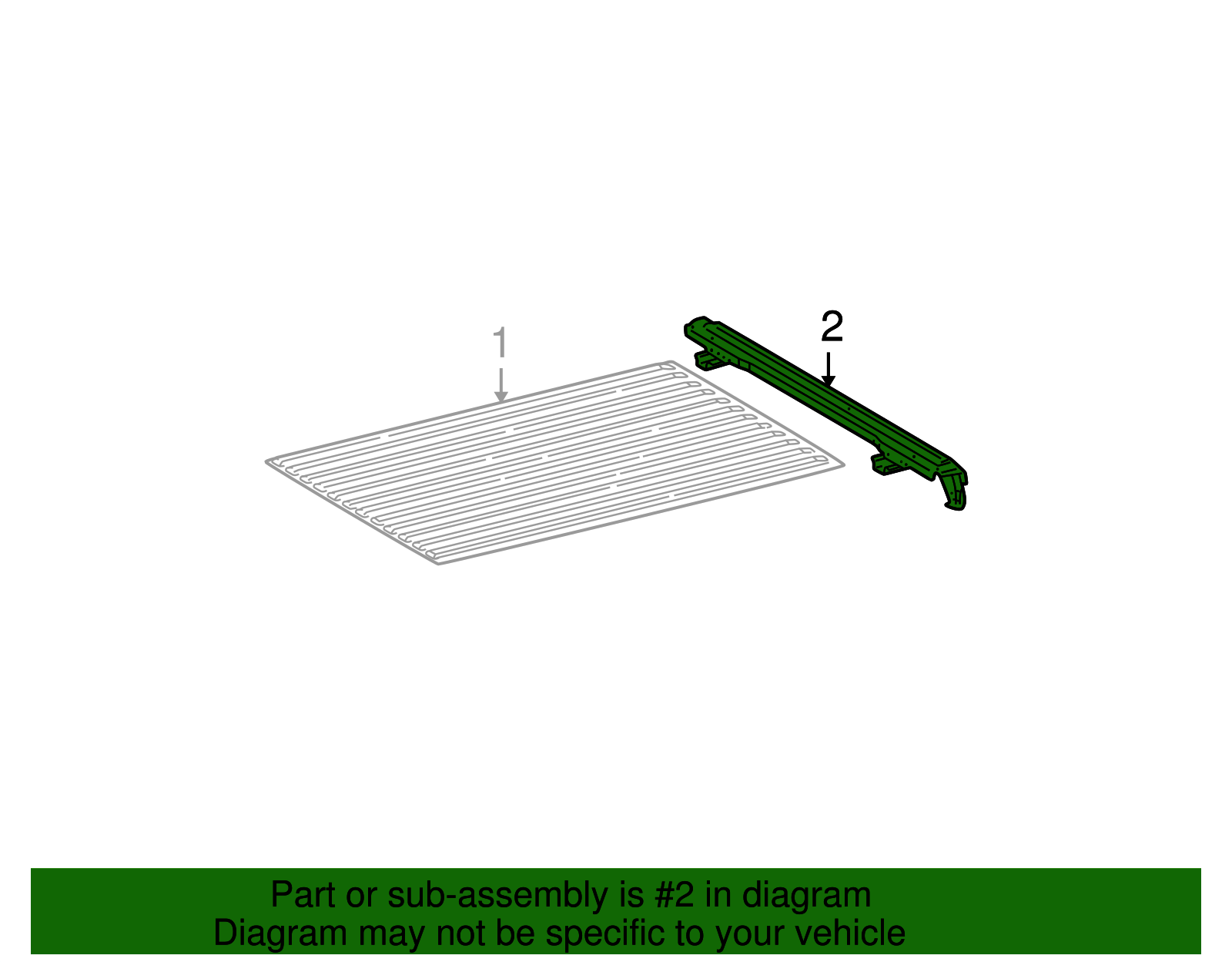 Genuine Toyota Rear Sill part# 65240-04040 for 1995-2004 Toyota Tacoma ...