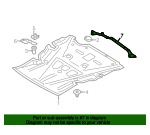 51757262626 - 2012-2021 BMW Under Cover Rear Bracket (51-75-7-262-626 ...