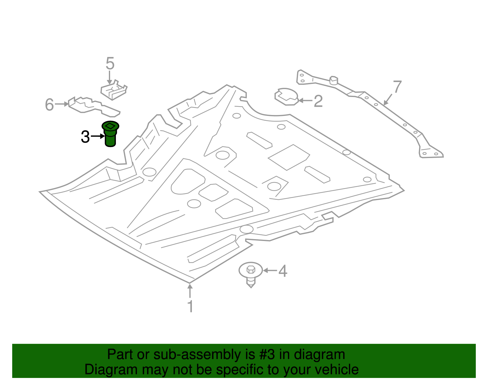 7147311614 - 2012-2023 BMW Under Cover Rivet (07-14-7-311-614) | BMW of ...