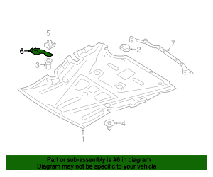 Genuine BMW 51-11-8-054-523 | Under Cover Front Bracket | FREE Shipping ...