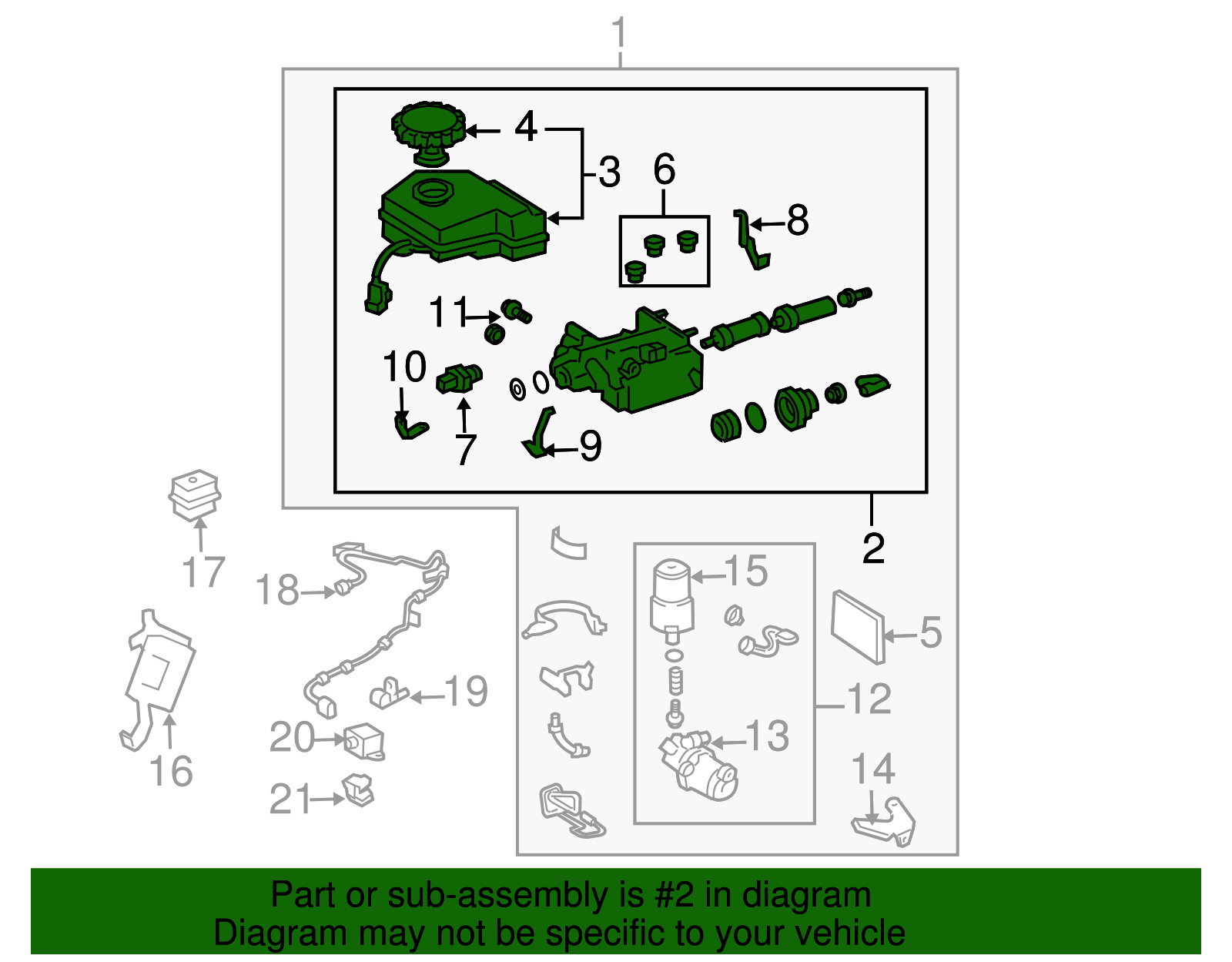 2003-2005 Toyota 4Runner Brake Master Cylinder 47025-60081 | OEM Parts ...