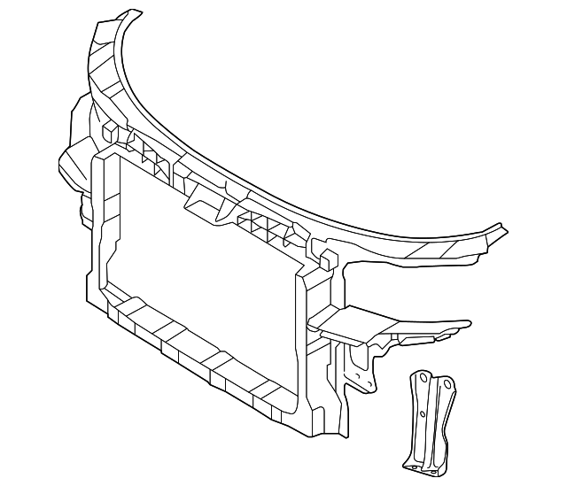 8P0-805-588-L - Radiator Support 2009-2013 Audi | Audi OEM Parts