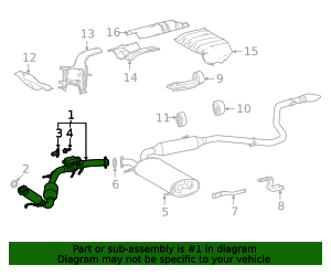 2021-2025 Toyota Sienna Front Pipe 17410-F0331 | OEM Parts Online