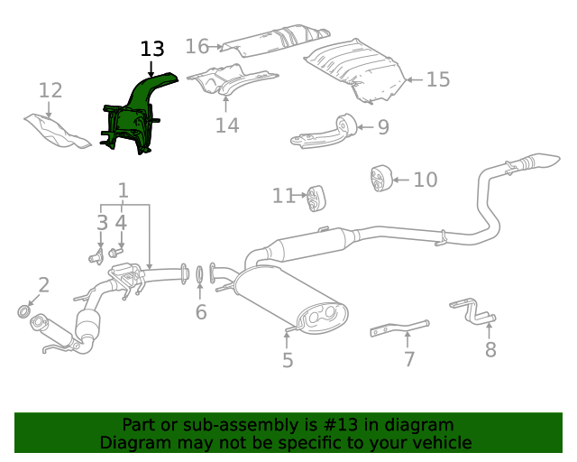 2022-2023 Toyota Sienna Heat Shield 58152-08082 | Toyota Parts Center