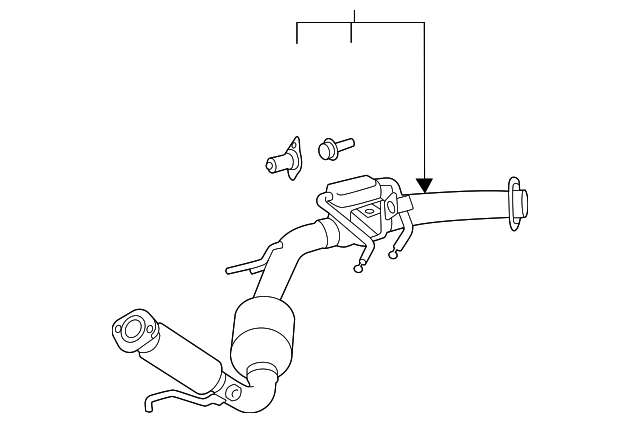 2021-2025 Toyota Sienna Front Pipe 17410-F0331 | Toyota Parts Center