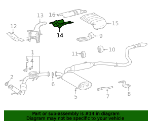 2021-2023 Toyota Sienna Heat Shield 58154-08040 | Toyota Parts Center