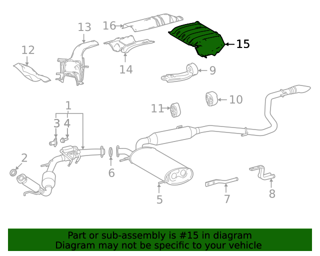 2021-2023 Toyota Sienna Heat Shield 58153-08010 | Toyota Parts Center