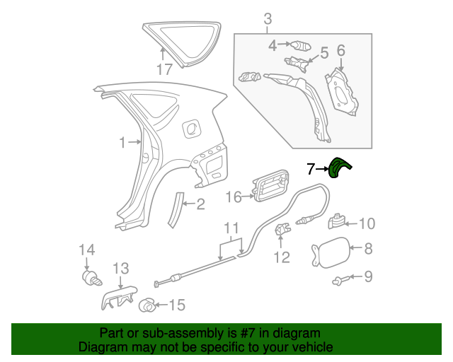 2004-2009 Toyota Prius Bumper Bracket 58356-47010 | Toyota Parts Center