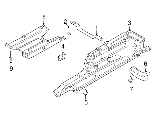 Genuine OEM Under-Body Shield Part# LR092677 Fits 2018-2020 Land Rover ...