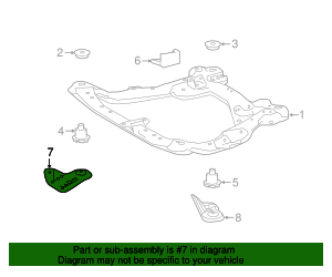 2007-2018 Lexus Front Brace 51035-07010 | OEM Parts Online