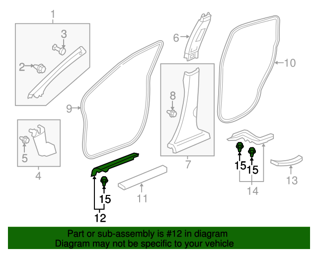 84201-T0A-A03ZC - Front Sill Plate 2015-2016 Honda CR-V | Honda Parts ...