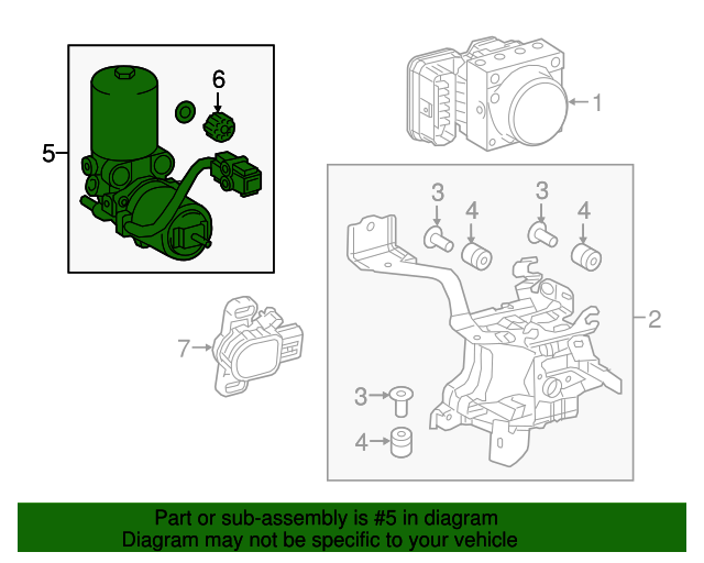 47070-47090 - Power Brake Booster Hydraulic Motor Pump 2016-2022 Toyota ...