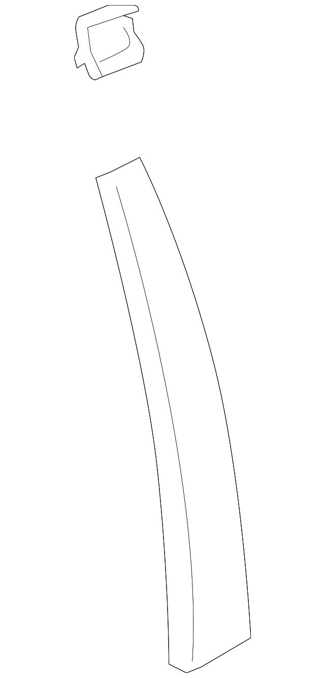 2016-2022 Chevrolet Malibu Front Passenger Side Door Window Frame Rear ...