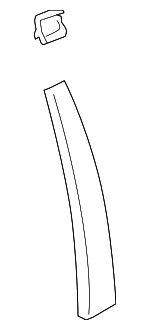 2016-2023 Chevrolet Malibu Front Passenger Side Door Window Frame Rear ...