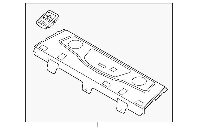2015-2017 Kia K900 Pkg Tray Trim 85620-3T200WK | QuirkParts