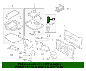 2009-2020 Porsche Oil Filter 0PB-115-466-A | Sunset Porsche Parts