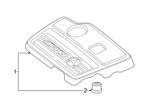2014-2020 Mercedes-Benz Engine Cover 133-010-55-00 | MB OEM Parts